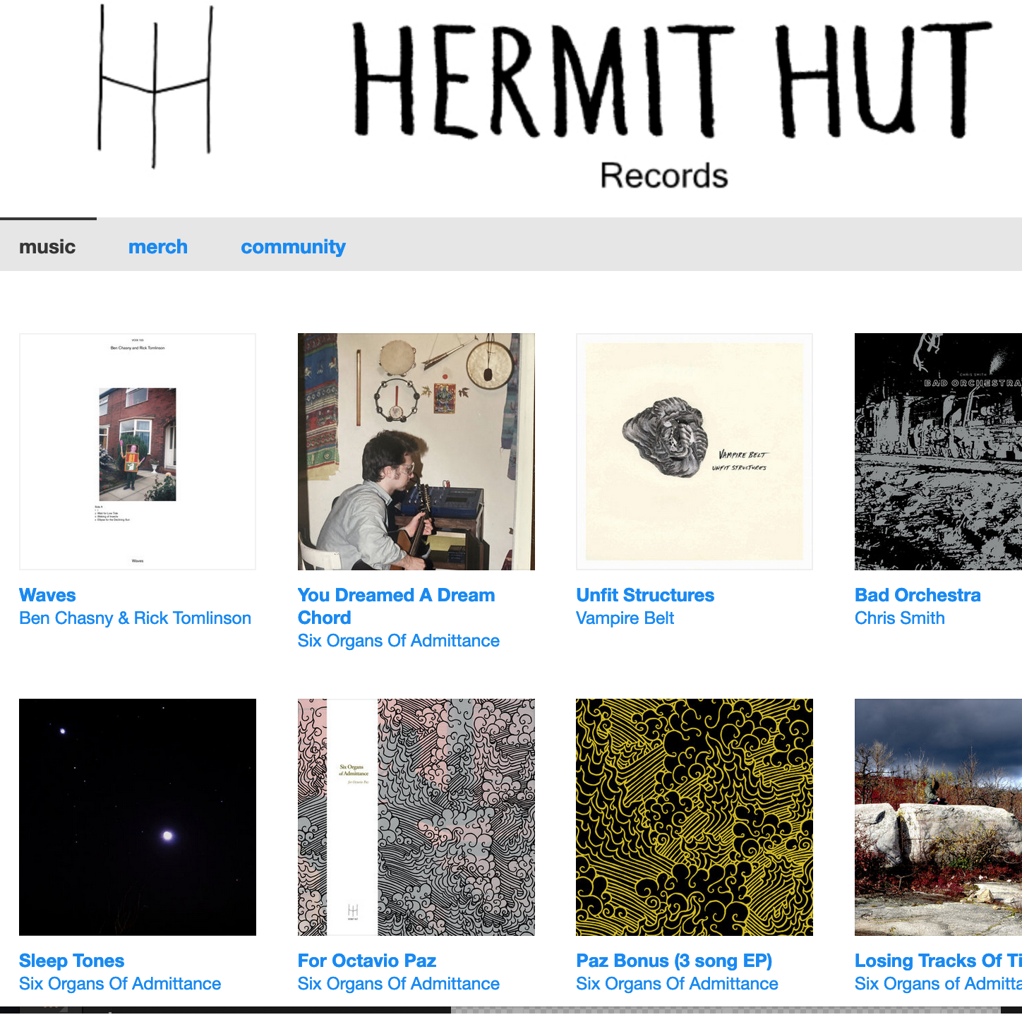 Hermit Hut – Six Organs of Admittance